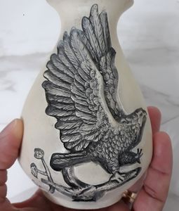 Unknown | Accents | Small Etched Eagle Resin Vase 5 Tall | Poshmark